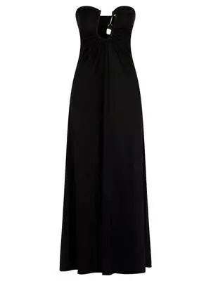 Christopher Esber Stone-embellished Strapless Dress - Black