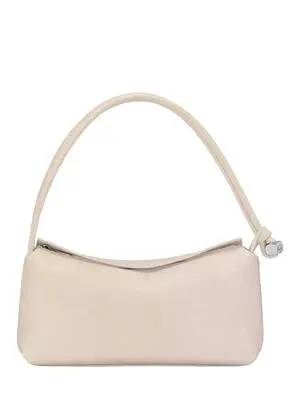 Longchamp Le Roseau M Shoulder Bag - White