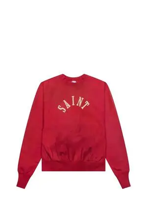 SAINT MXXXXXX Logo-print Sweatshirt - Red