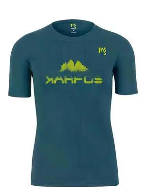KARPOS Mountain-graphic T-shirt - Blue