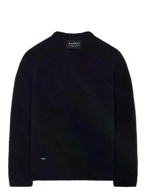 Alanui Crew-neck Cashmere-silk Blend Sweater - Blue