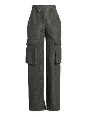 LIU JO LIU JO High Waisted Cargo Pants With Lace Detailing