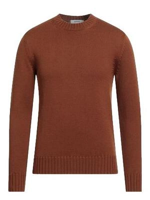 Alpha Studio ALPHA STUDIO Crewneck Wool Sweater Tan