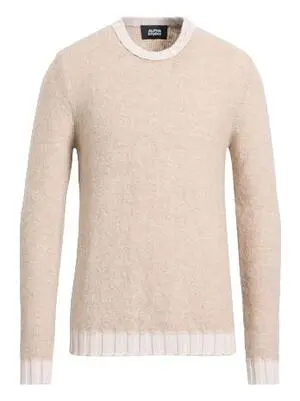 Alpha Studio ALPHA STUDIO Alpaca Wool Blend Sweater Light Brown