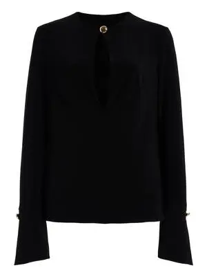 Brandon Maxwell Marla Jersey Tunic Top - Black
