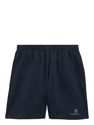 Balenciaga Cotton Nano Bb Shorts - Black