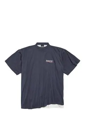 Balenciaga Stretch-cotton Double T-shirt - Green