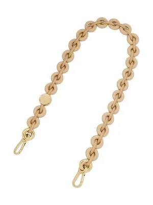 Loewe Leather Donut Chain Bag Strap - Beige