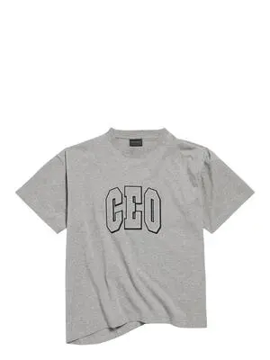 Balenciaga Cotton Ceo T-shirt - Grey