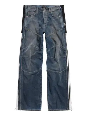 Balenciaga Paneled Denim Jeans - Blue