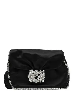 ROGER VIVIER Small Drapé Bag With Strass Buckle
