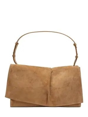 CHRISTIAN LOUBOUTIN Small Suede Shoulder Bag - Brown