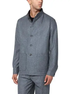 Tagliatore Wool Jacket - Grey