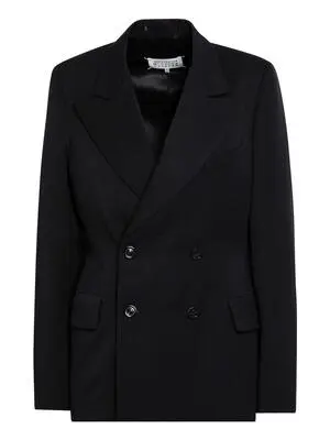 MAISON MARGIELA Double-breasted Wool Jacket - Black