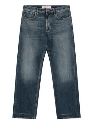 Valentino Garavani Washed Denim Jeans - Blue