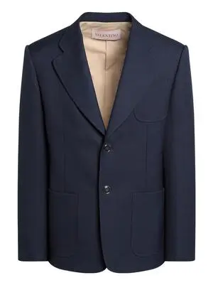Valentino Garavani Single-breasted Wool Jacket - Purple