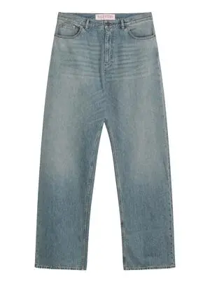 Valentino Garavani Light Wash Denim Jeans - Blue