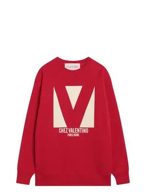 Valentino Garavani Chez Printed Sweatshirt - Red