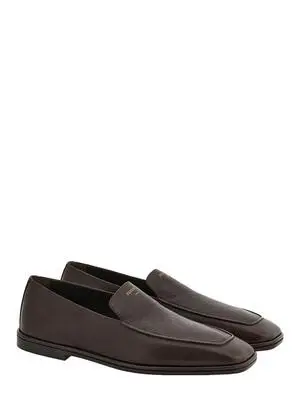 SALVATORE FERRAGAMO Hammered Calfskin Loafers