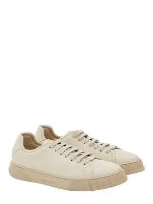 FERRAGAMO Leather Low-top Sneakers - Brown