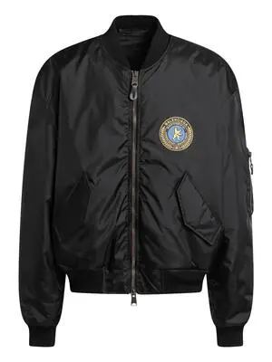 Balenciaga Nylon Uniform Merch Large Fit Bomber - Black