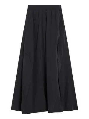 Balenciaga Washed Cotton Maxi Skirt - Black