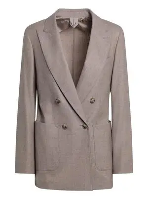 Max Mara Double-breasted Cashmere Jacket - Beige