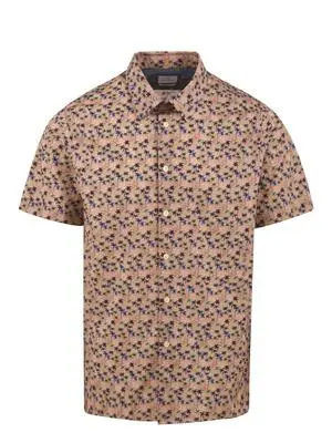Paul Smith Printed Short Sleeve Shirt - Powder Pink