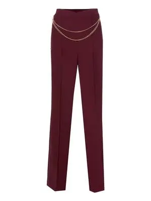 TWINSET Chain-embellished Trousers - Red