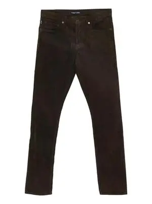 TOM FORD Slim-fit Corduroy Trousers - Green