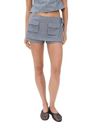 Lioness Countryside Striped Skort - Charcoal Stripe
