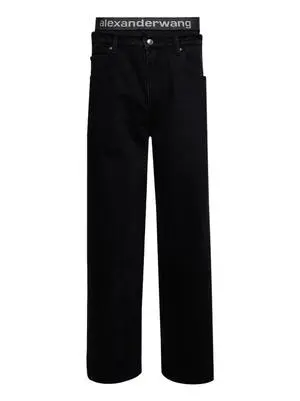 Alexander Wang Regular Fit Cotton Jean - Black