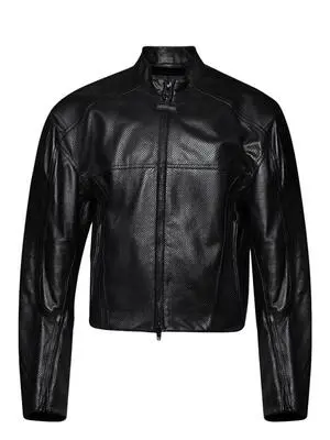 Balenciaga Biker Leather Jacket - Black