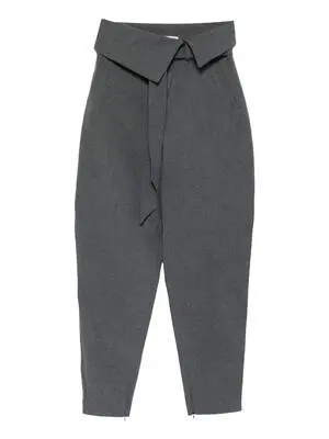 Attico Fold-waist Trousers - Grey