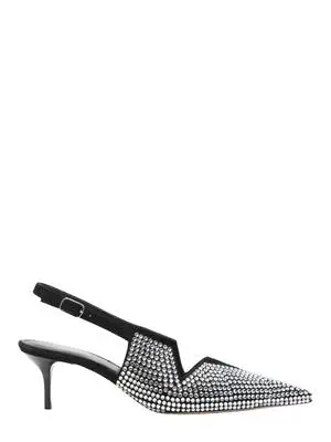 Coperni 60mm Crystal-embellished Slingback Pumps - Black