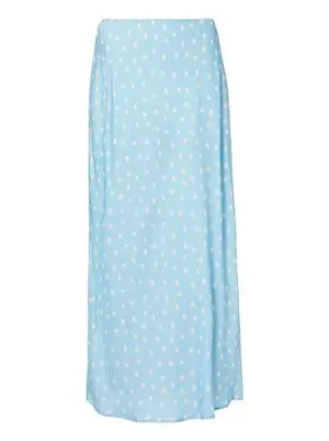 Rixo Ardith Polka-dot Midi Skirt - Blue