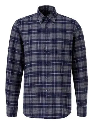 SLOWEAR Checked Cotton Shirt