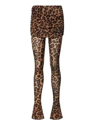 BLUMARINE Blumarine Leopard-printed Jersey Leggings
