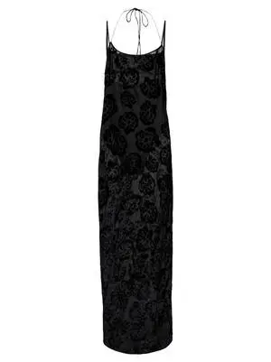 SIR. Vittoria Embroidered Maxi Dress - Black