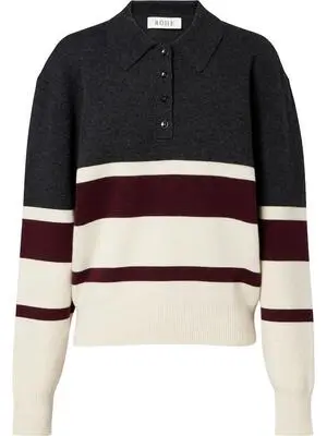 RÓHE Wool And Cashmere Polo Sweater - Multicoloured