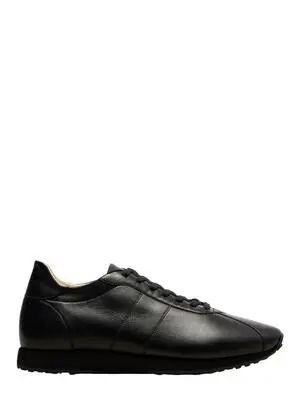 THE ROW Mica Leather Sneakers - Black