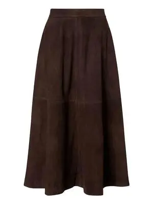 RÓHE Róhe Suede Midi Skirt