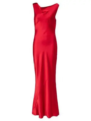 Norma Kamali Open-back Gown - Red