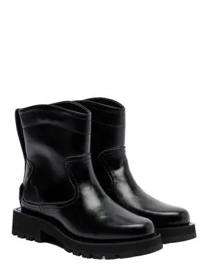 GANNI Studded Ankle Boots - Black