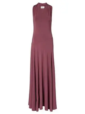 Tove Vina Crêpe Maxi Dress - Burgundy