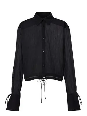 TOTÊME Cropped Cotton Shirt