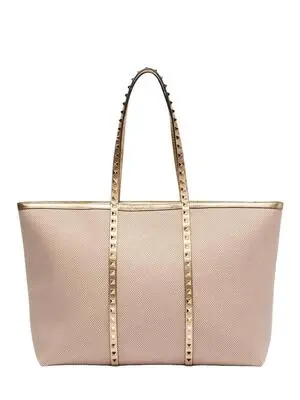 Valentino Garavani Rockstud Large Tote Bag - Beige
