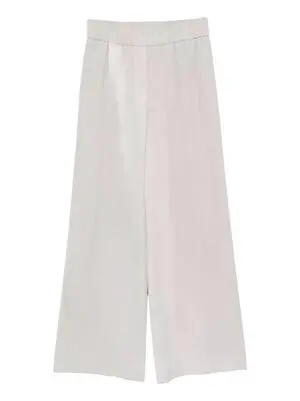 Peserico Elastic-Waist Trousers Grey