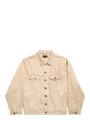 Balenciaga Oversized Denim Jacket - Beige