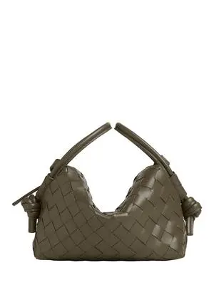 BOTTEGA VENETA Small Intrecciato Leather Loop Top-Handle Bag